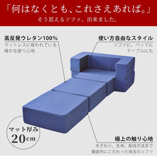 ソファ ひとりがけ ローソファ ベッド グイド1P – remembrance-doris